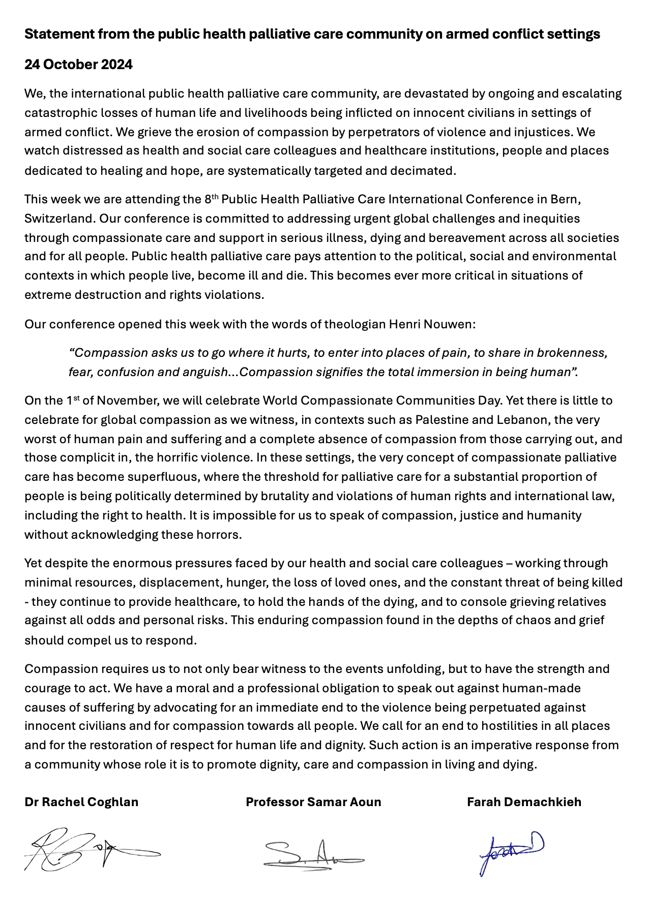 Statement CAAC — PHPCI